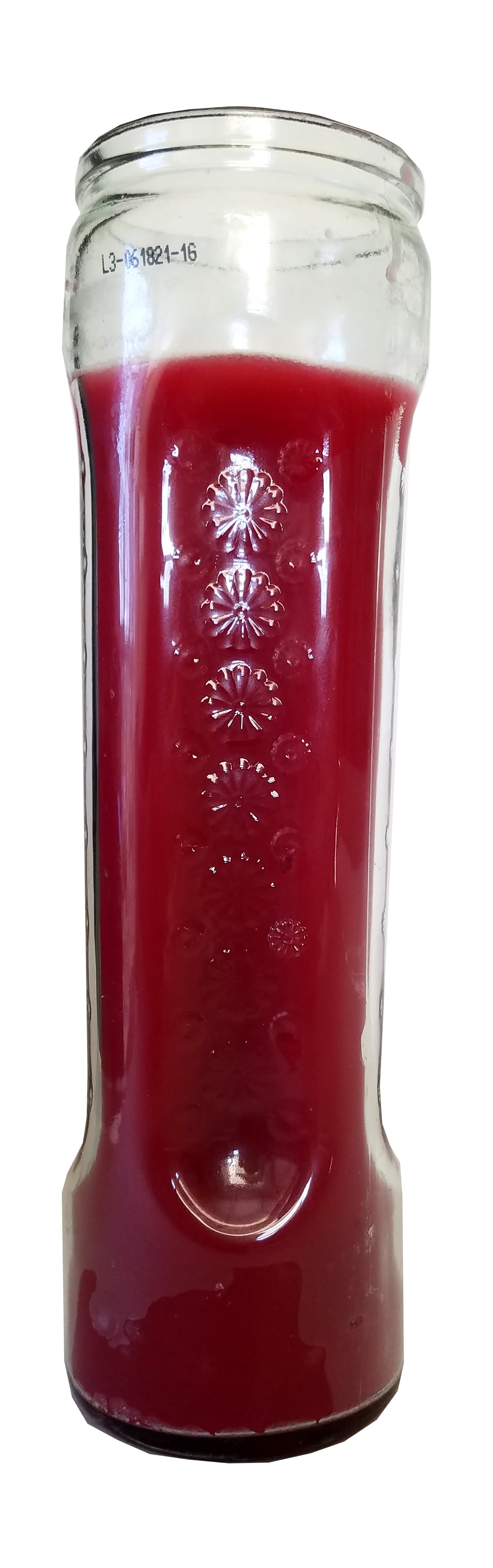 Red Fluted Pillar Candle - Walmart.com