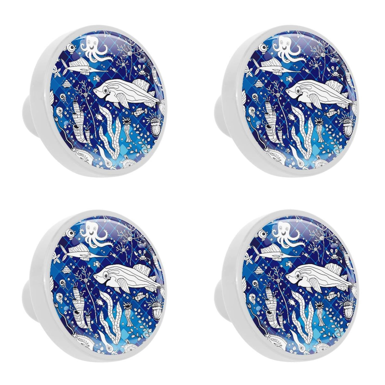 4 Pcs Octopus Knobs for Kitchen Cabinet Cupboard Dresser Bookcase ...