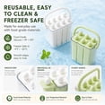 Silicone Ice Stick Tray with Storage Caddy,Twist Rectangular Narrow Ice ...