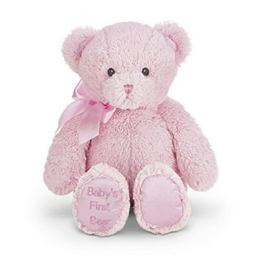 Bearington Baby's First Teddy Bear Blue Plush Stuffed Animal, 12 ...