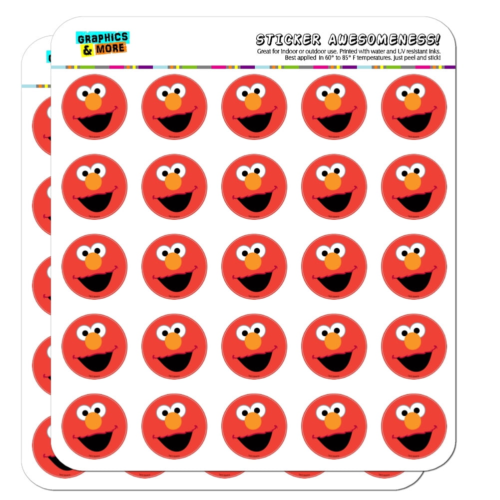 Sesame Street Elmo Face Planner Calendar Scrapbooking Crafting Stickers ...
