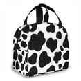 Faty-T Insulated Lunch Box with Cow Print, Cooler Tote for Picnic ...