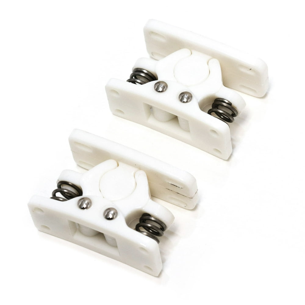 Red Hound Auto 2 Spring Loaded Door Holders White Nylon Assembly for ...