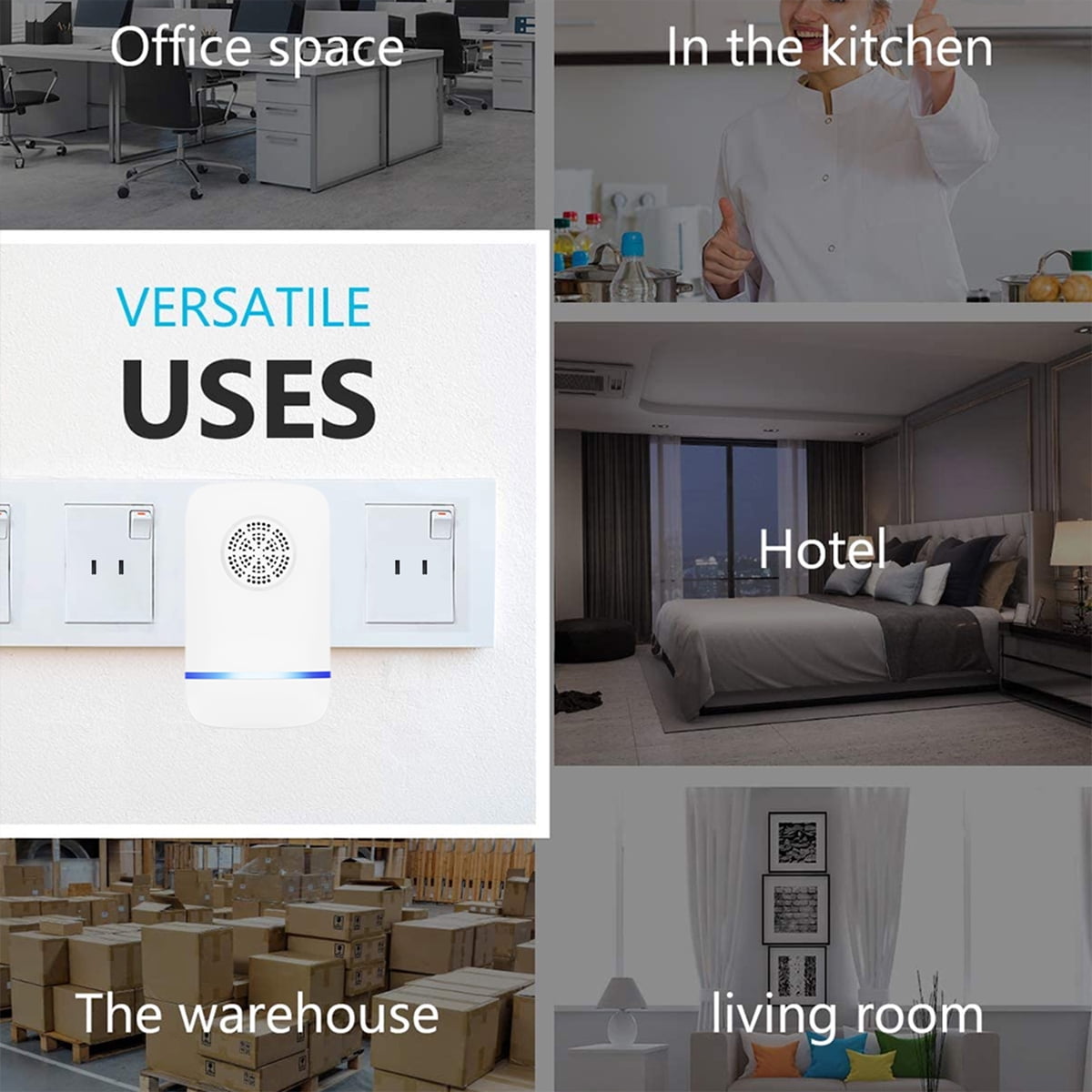 Buy Ultrasonic Pest Repeller Electric Fly Mosquito Dispeller Mouse ...