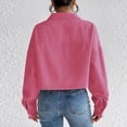 Aellinatey Women's Corduroy Autumn and Winter Button Long Sleeve Jacket ...