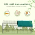 PawHut 73" Small Animal Playpen w/ Roof for Rabbit, Chicken, Chinchilla ...