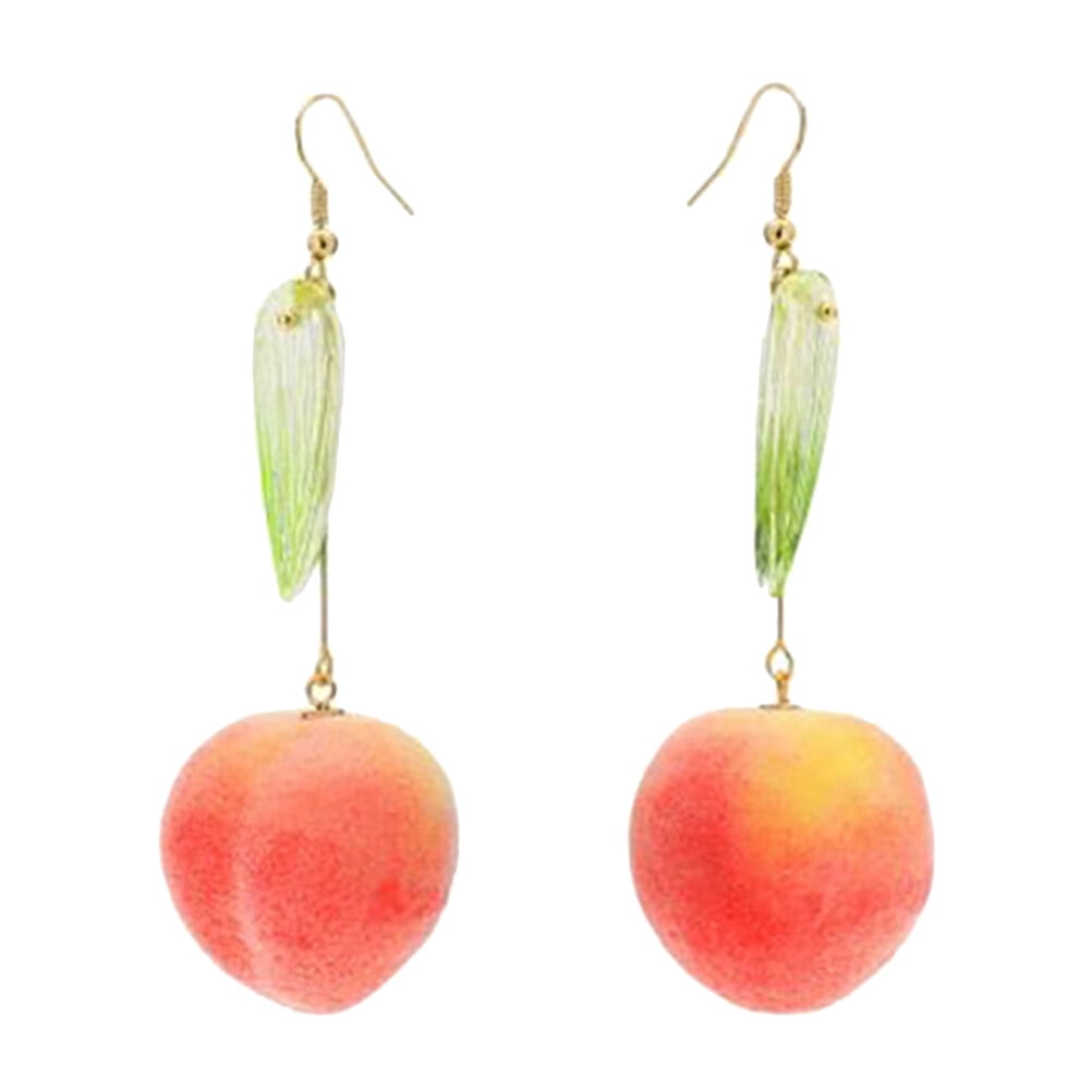 Click here for Shisuyan 1 Pair Peach Earrings Women Drop Earrings... prices