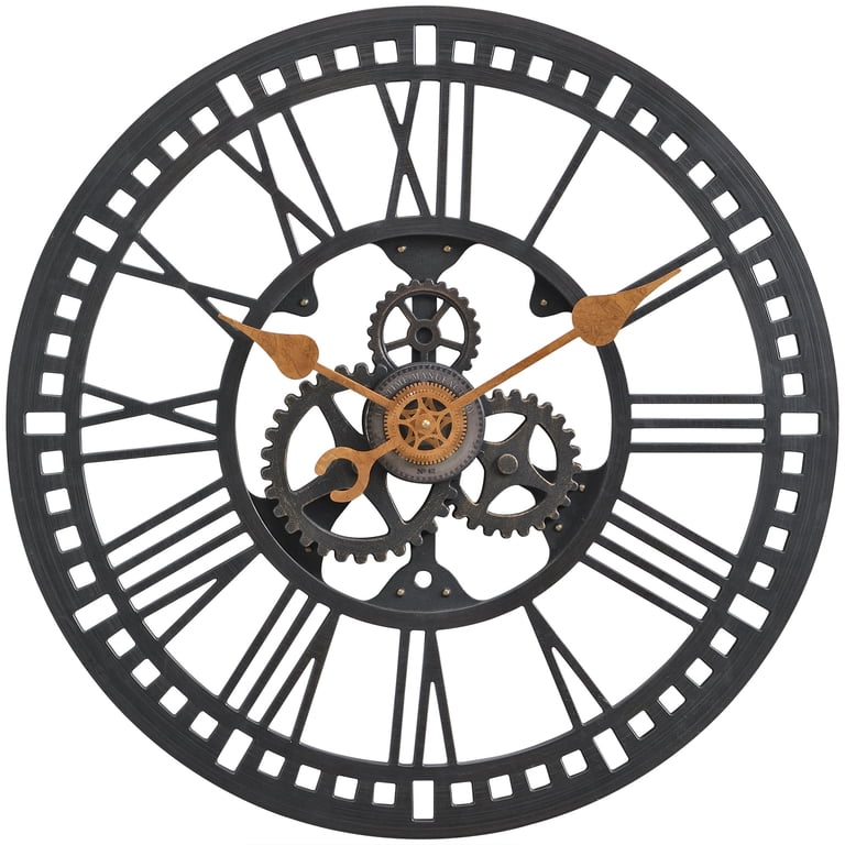 Antique Clock Face With Gears