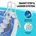 Main Access 48-54 Inch Heavy-Duty Deck Wide Pool Ladder, Small Above ...