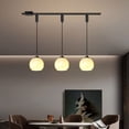 Kiven H-Type Track Lighting, 3-Light Modern Halo Track Pendant Light ...