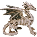 Skeleton Winged Dragon Garden Decorative Accent Sculpture Bone Finish ...