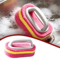 Shower Scrubber and Bathroom Cleaning Brush, Ergonomic Handle Tub and ...