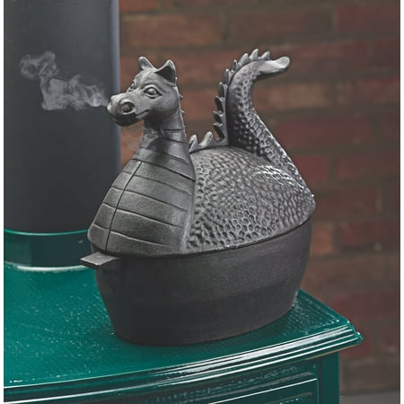 Cast Iron Woodstove Steamer Kettle / Humidifier in Dragon Design in ...