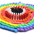 FRCOLOR Domino Blocks Game Toy Assembling Toys For Child Play Logical ...