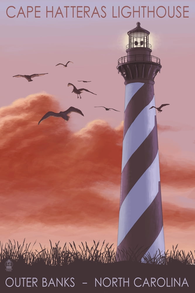 Outer Banks, North Carolina, Cape Hatteras Lighthouse, Sunrise (16x24 ...