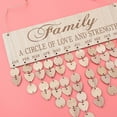 Family Birthday Calendar Board Wooden Reminder Plaque Wall Hanging DIY ...