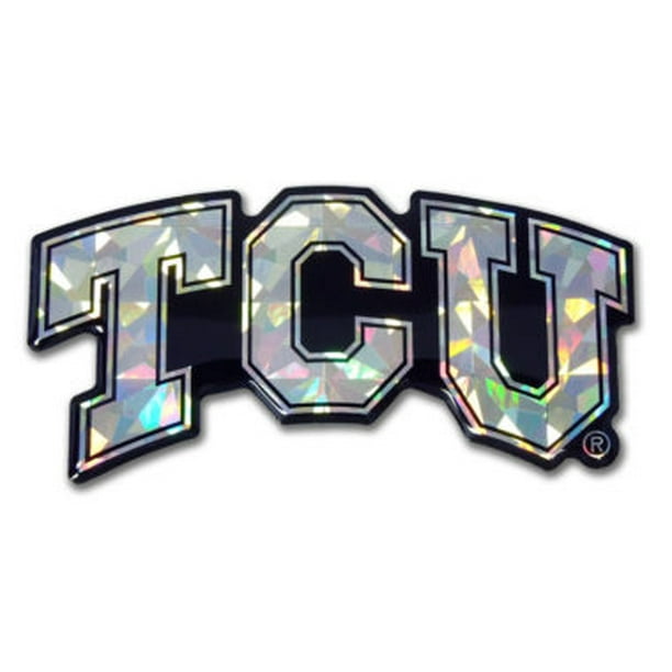 Elektroplate Officially Licensed TCU 3D Silver Reflective Domed Decal ...