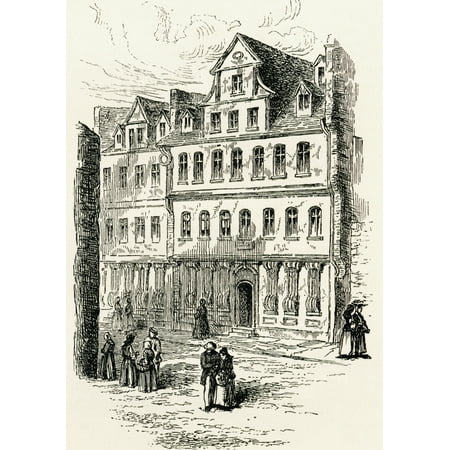 The Goethe House, Frankfurt Am Main, Hesse, Germany In The 19Th Century ...
