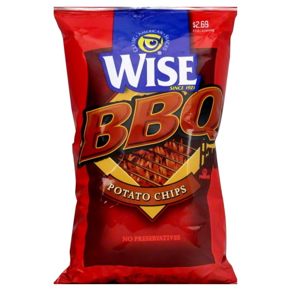 Wise BBQ Flavored Potato Chips, 6.75 Oz. - Walmart.com