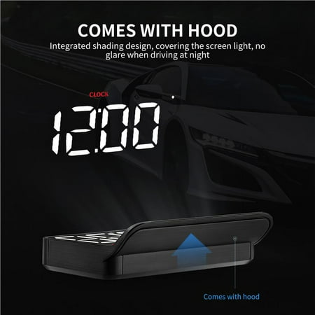 High Definition HUD Head-up Display Vehicle Speed Rotation Speed Water ...