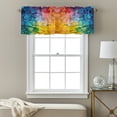 Colorful Brushstrokes Valances for Windows Abstract Art Expressionism ...
