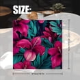 Bahomeck Cloth Napkins Set Of 4 Magenta Hibiscus Flowers And Teal ...