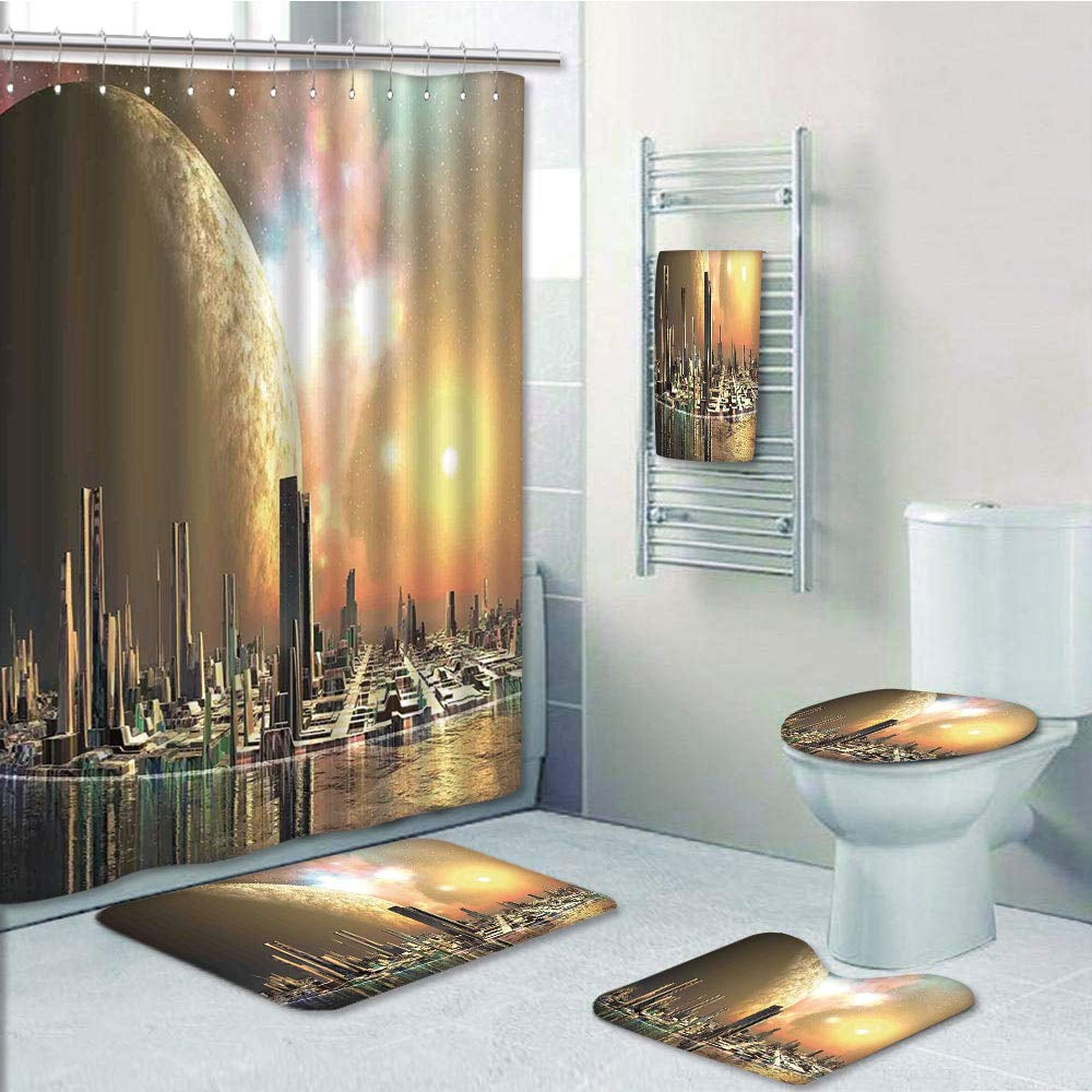 PRTAU Cityscape Utopia Islands Floating Future Cities Imaginary Fantasy ...