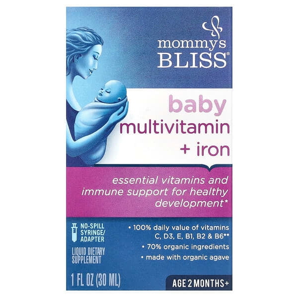 Mommy's Bliss | Mommy's Bliss Baby Multivitamin + Iron Drops, 30 Ml ...