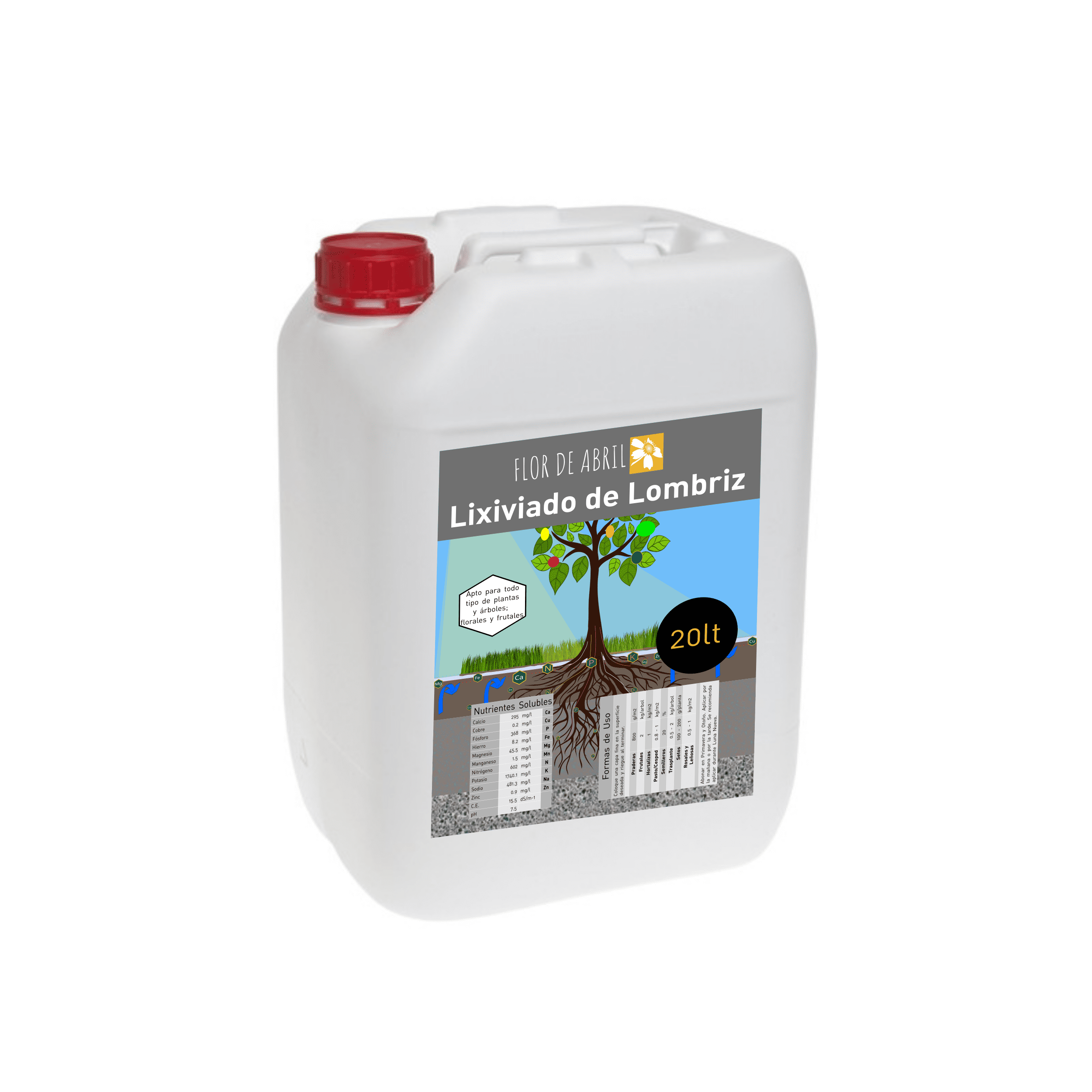 Lixiviado de Lombriz 20L Flor de Abril Jumbo | Bodega Aurrera en línea