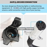 7-Pin Circular to 7-Pin Flat Adapter for Tractor Towing, 7-Pole ...