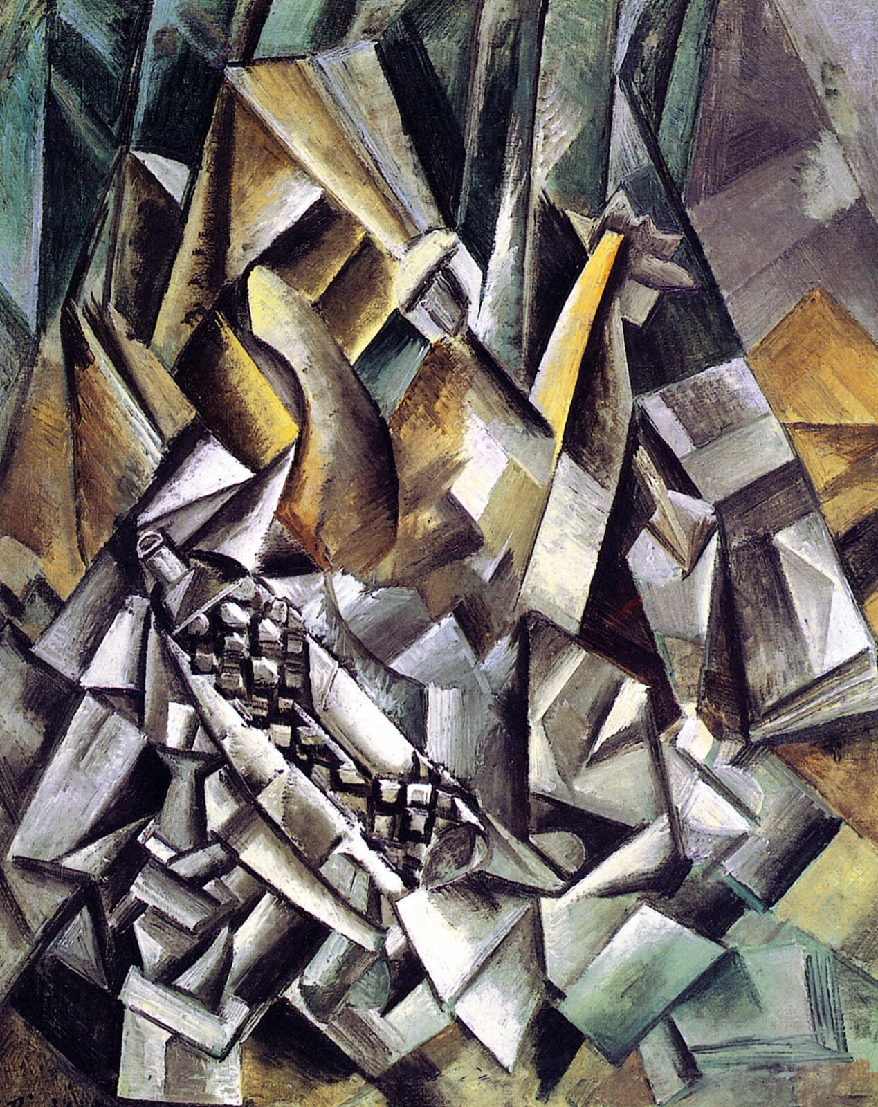 Still Life With Liquor Bottle-Picasso - CANVAS OR PRINT WALL ART ...