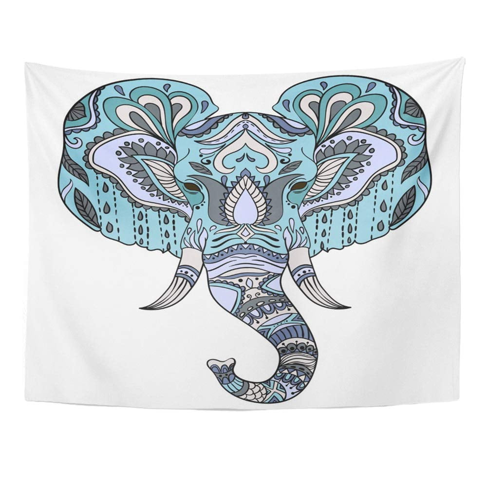 Aztec Elephant Drawing