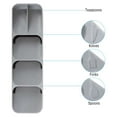 Deago 2 Pack Kitchen Drawer Silverware Organizer Compact Cutlery ...