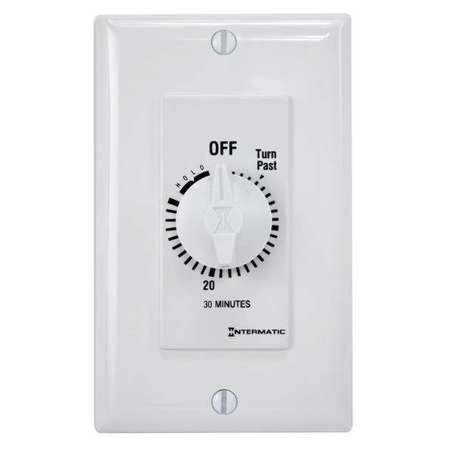 Intermatic FD30MHW 30-Minute Spring-Loaded Wall Timer for Lights and ...
