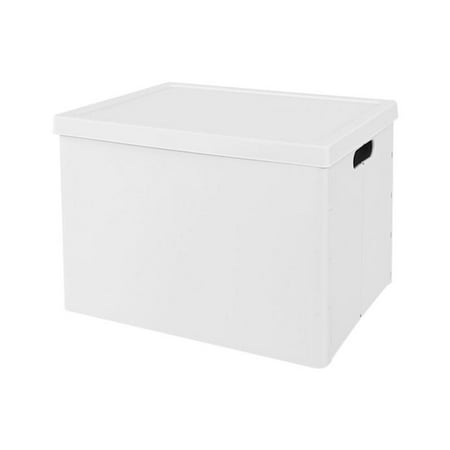 Japanese Style Plastic Collapsible Storage Box with Lid Books Snack ...