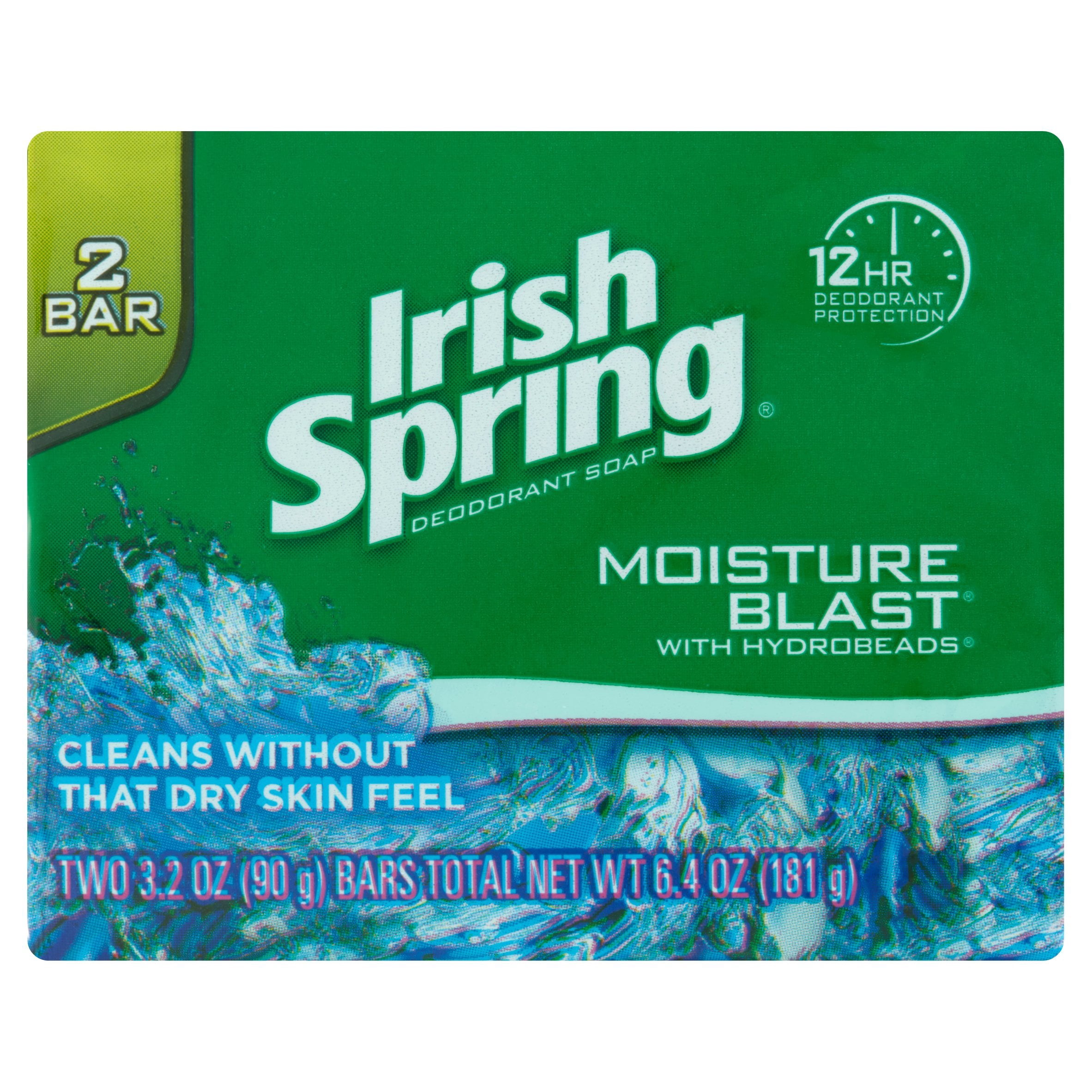 Jabón Irish Spring Moisture Blast, 2 barras, 90 ml | Bodega Aurrera en ...