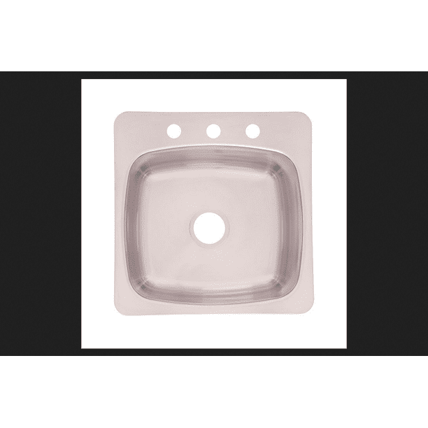 Franke Axis Stainless Steel 20" X 20.5" Dual-Mount Kitchen Sink, Single ...