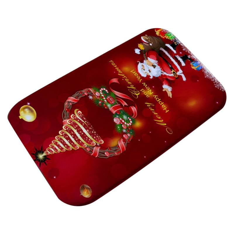 3D Christmas Xmas Santa Claus 1 Non Slip Rug Mat Room Mat Quality ...