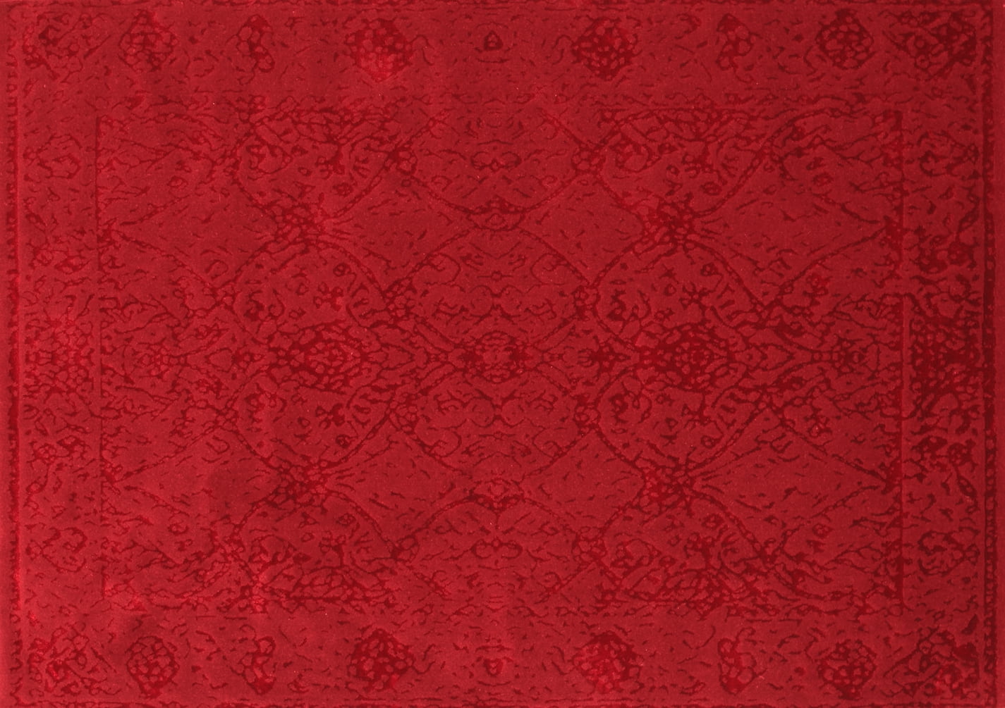 Ahgly Company Indoor Rectangle Abstract Red Contemporary Area Rugs, 8 ...