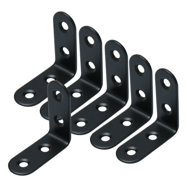 Uxcell 6 Piece 40 X 40mm Stainless Steel L Shaped Angle Bracket Corner