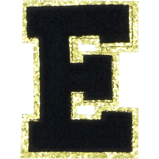 English Letter E Iron On Repair Patches Alphabet Sewing Appliques ...
