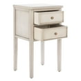 SAFAVIEH Toby Nightstand With Storage Drawers White Birch - Walmart.com