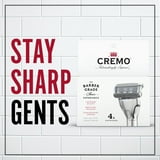 Cremo Barber Grade 5-Blade Mens Razor Cartridges with Pull-Back Trimmer ...