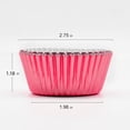 200 Pcs Red Foil Cupcake Liners Standard Size Baking Cups Muffin Paper ...
