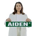 AIDEN Classic Street Sign (2 Pack) Childrens Name Room Sign Road Sign ...