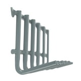Hyper Tough 16 in. Wall Mounted Multi Hook Rack, Gray - Walmart.com