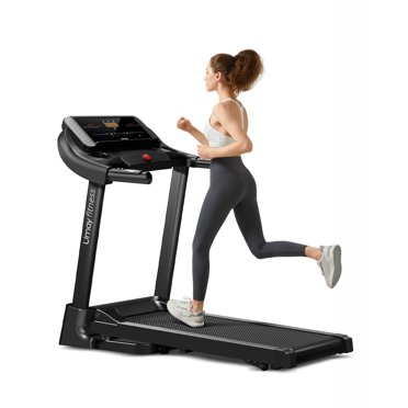 SuperFit Up To 7.5MPH 2.25HP 2 in 1 Dual Display Screen Treadmill ...