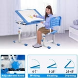 Kids Desk and Chair Set Height Adjustable Ergonomic Children Sturdy ...