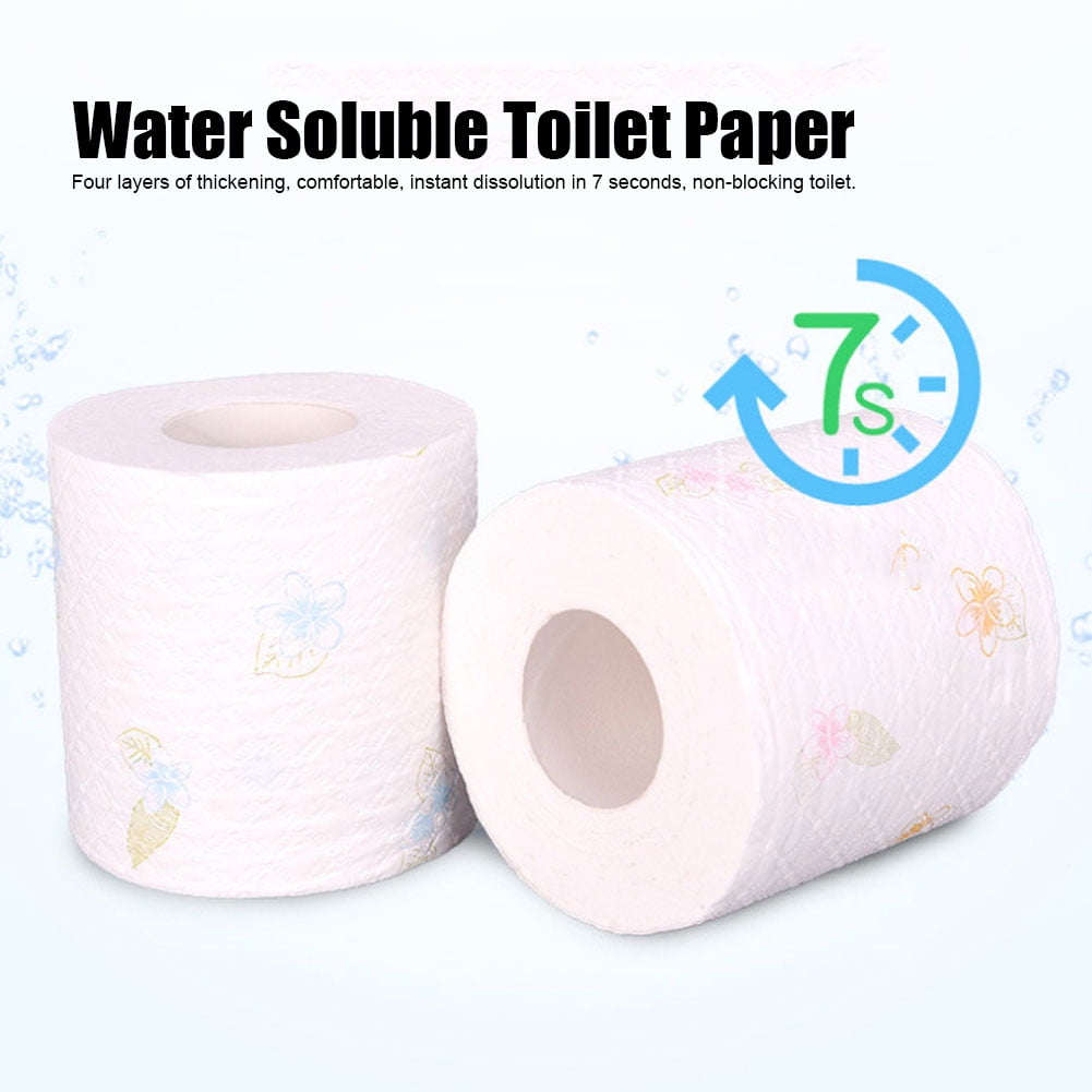 Papel de seda, 6 piezas, 4 capas, rollo de papel higiénico soluble ...
