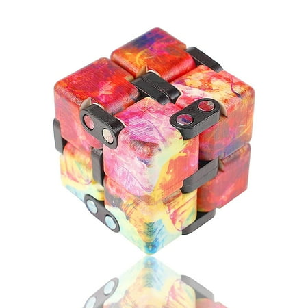 Goriertaly Relief Sensory Toy Portable Plastic Cube Block Toy red 4*4 ...